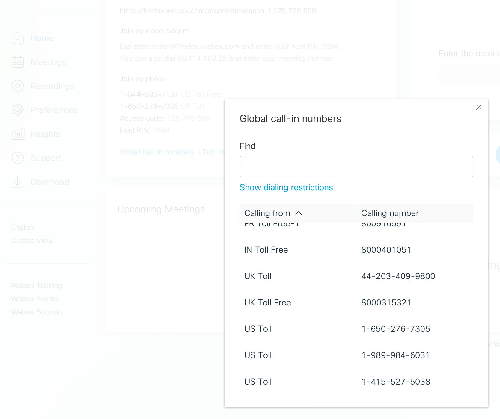 Scroll Bar Overlaps “global Call In Numbers” Window · Issue 21003 1823