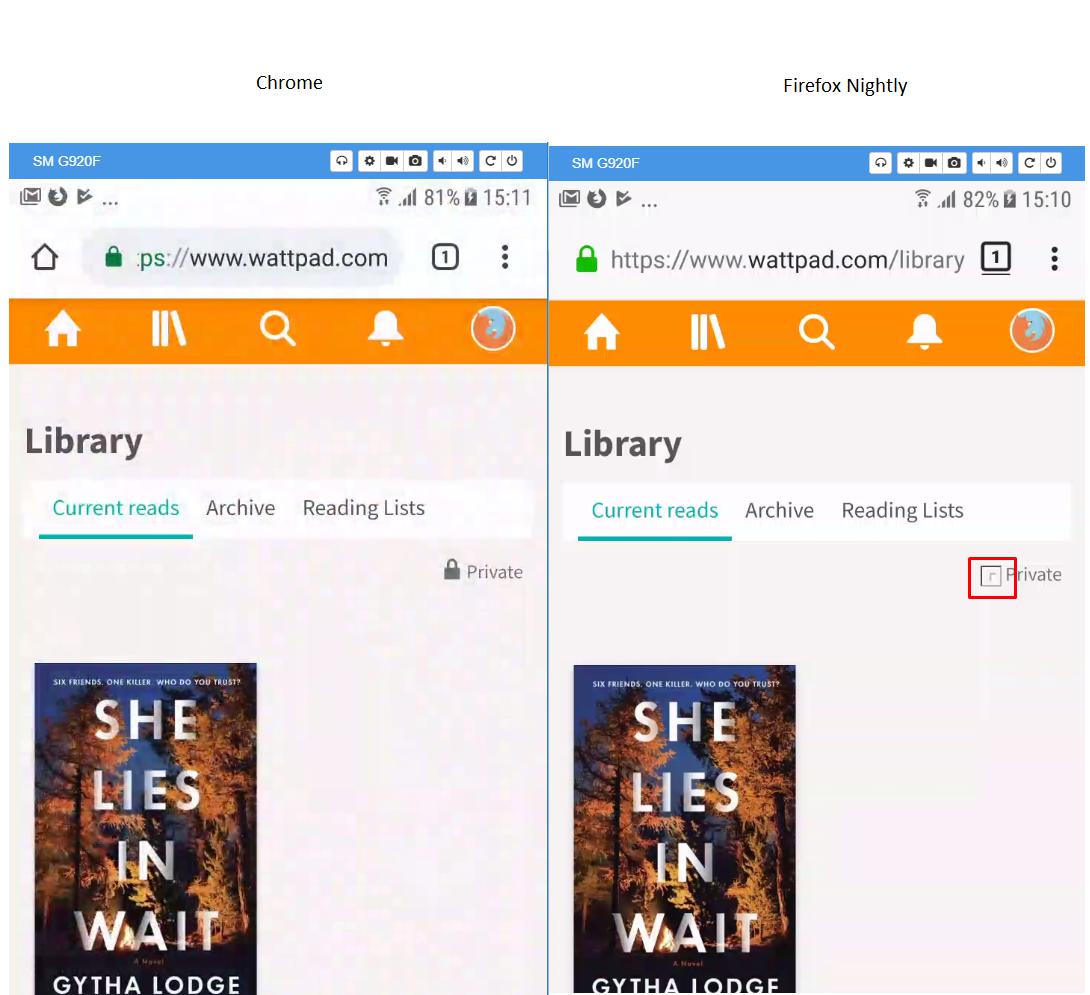 www.wattpad.com - Lock icon is not displayed · Issue #23003 · webcompat ...