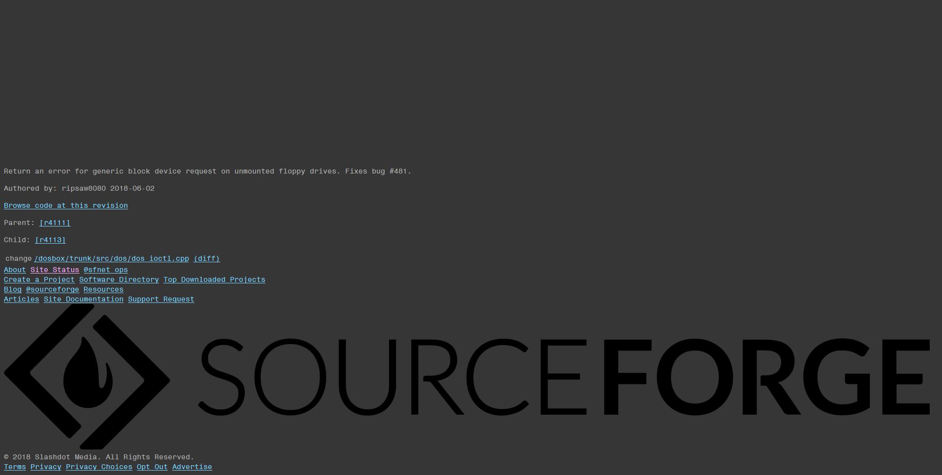 sourceforge.net - design is broken · Issue #17273 · webcompat/web-bugs · GitHub