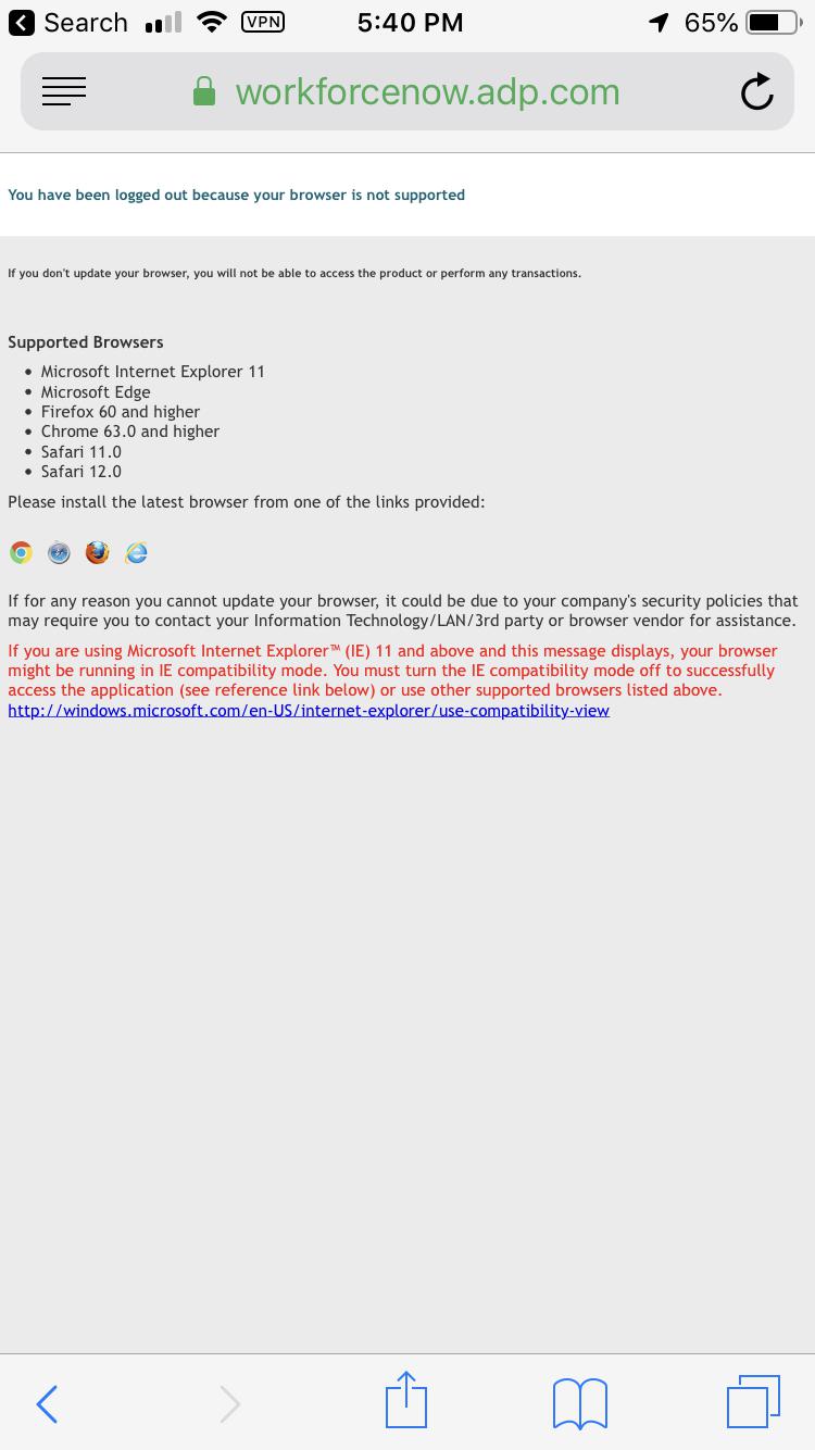 workforcenow.adp.com - site is not usable · Issue #42215 · webcompat/web-bugs · GitHub