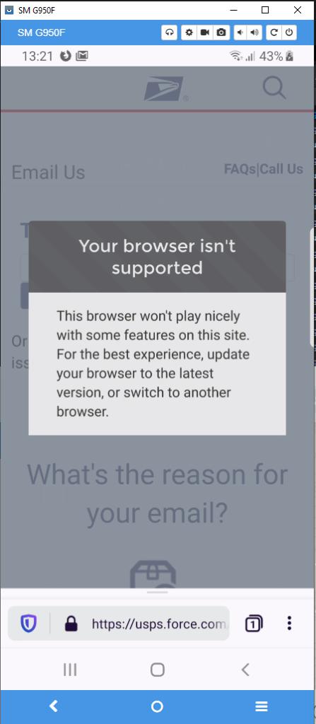 usps.force.com - Browser not supported · Issue #42839 · webcompat/web ...