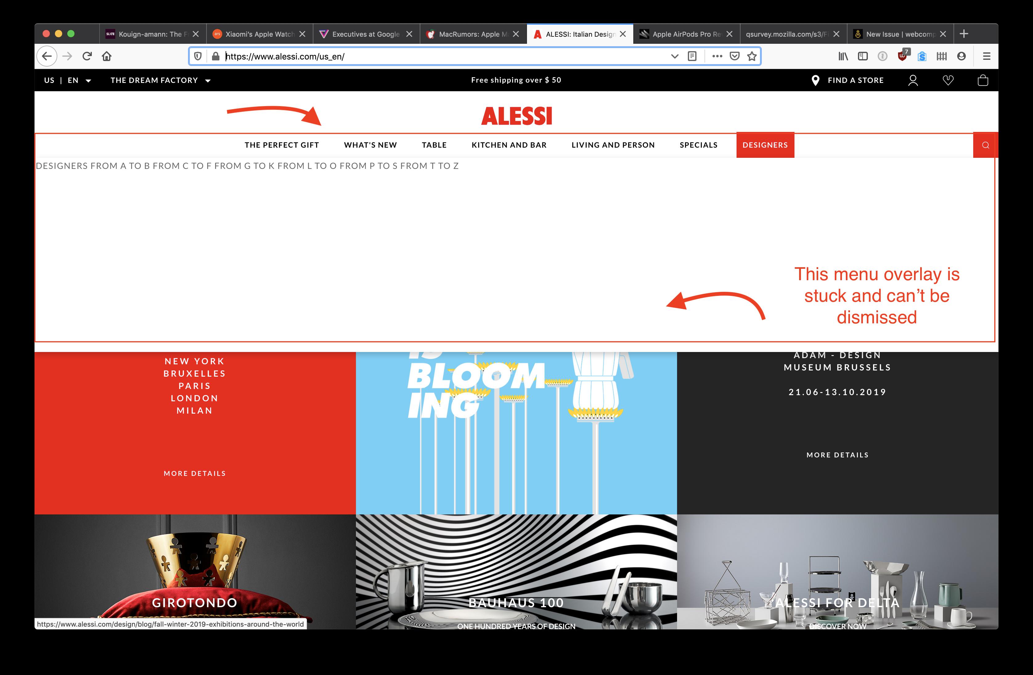 www.alessi.com - design is broken · Issue #44648 · webcompat/web-bugs · GitHub