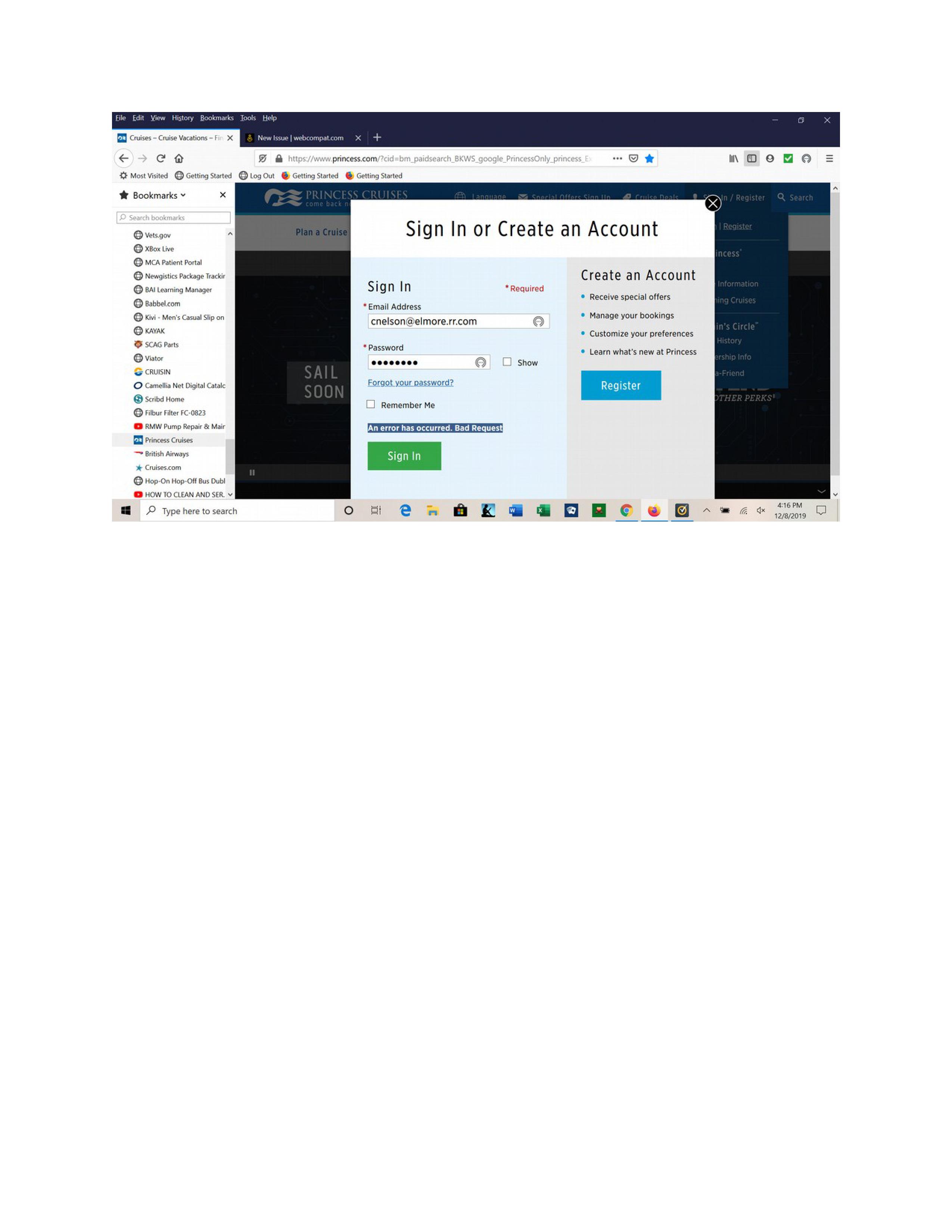 book.princess.com - desktop site instead of mobile site · Issue #46219 · webcompat/web-bugs · GitHub