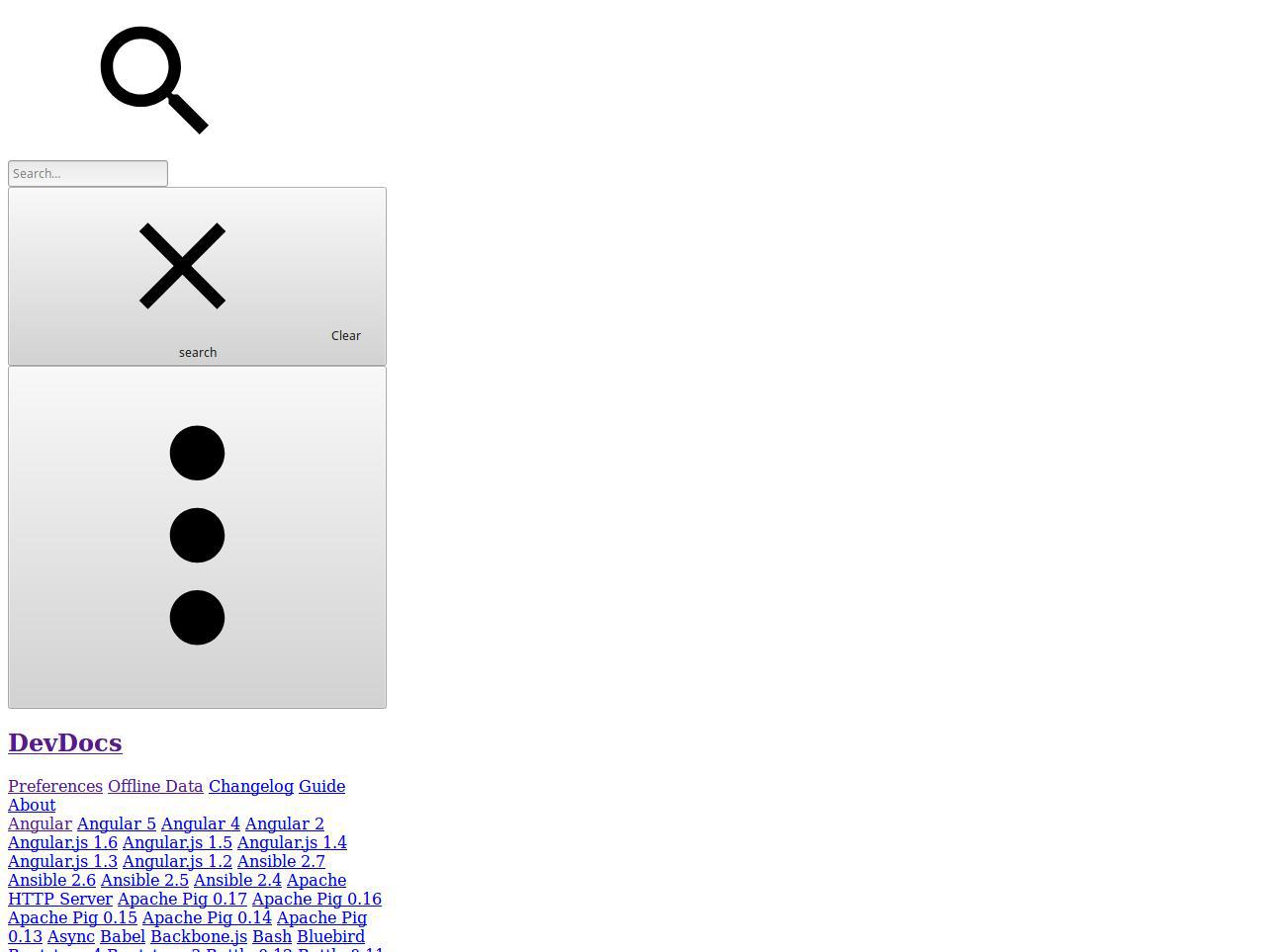 devdocs.io - design is broken · Issue #26177 · webcompat/web-bugs · GitHub