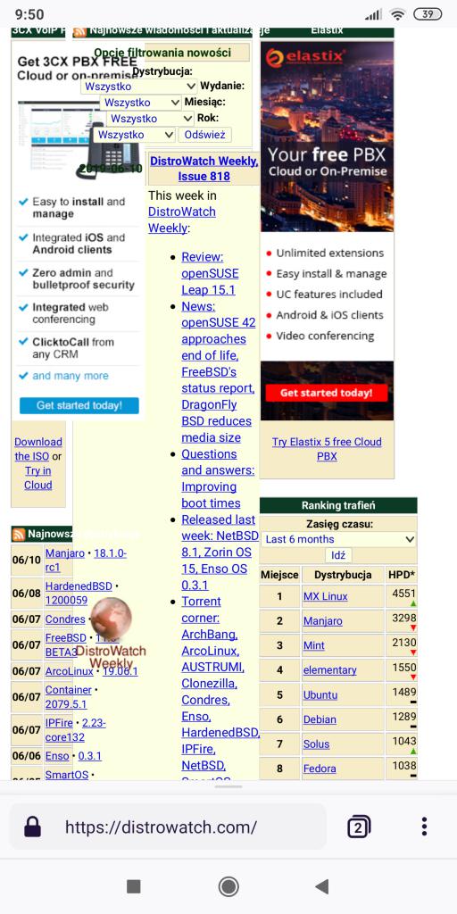distrowatch.com - design is broken · Issue #32792 · webcompat/web-bugs · GitHub