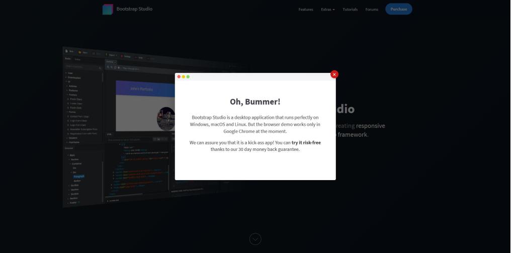 bootstrapstudio.io - Firefox browser is not supported · Issue #36778 ...