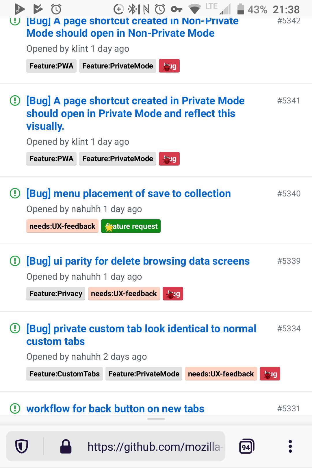 github.com - design is broken · Issue #40348 · webcompat/web-bugs · GitHub