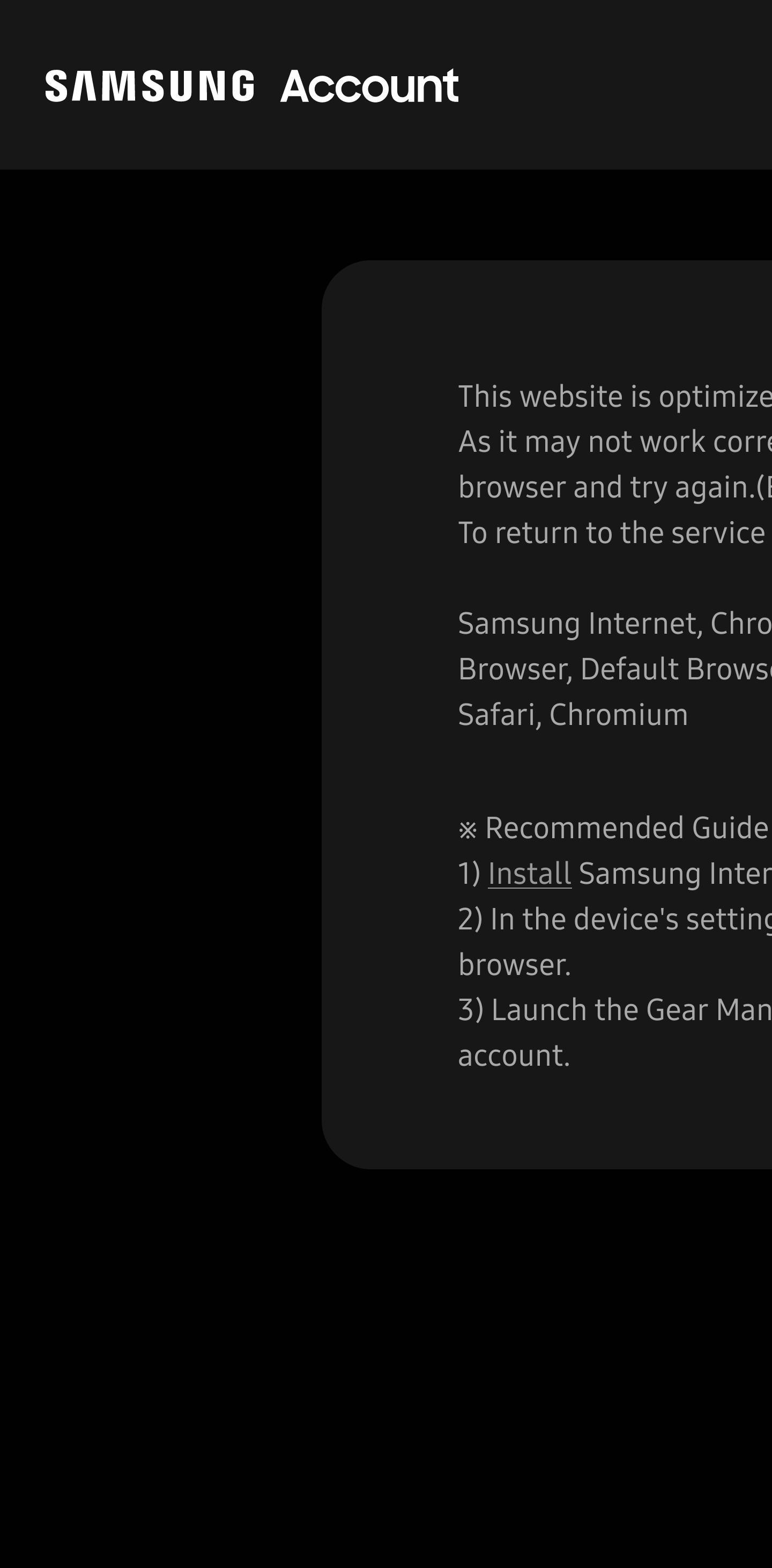 us.account.samsung.com - site is not usable · Issue #92200 · webcompat/web-bugs · GitHub