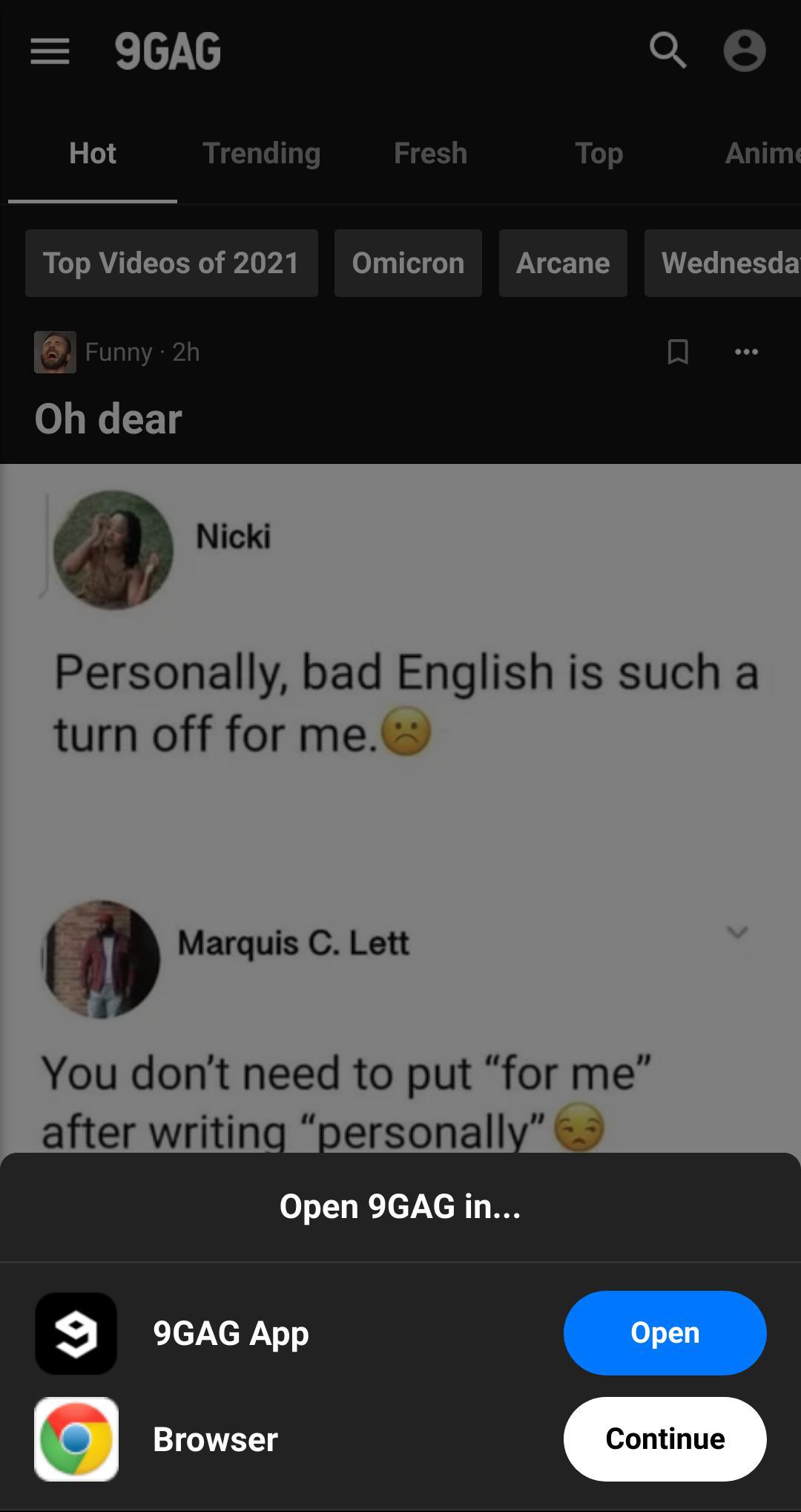 9gag.com - site is not usable · Issue #95952 · webcompat/web-bugs · GitHub