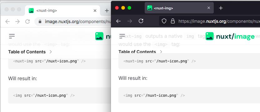 image.nuxtjs.org - The subheader of the page is transparent, causing overlapping issues · Issue ...