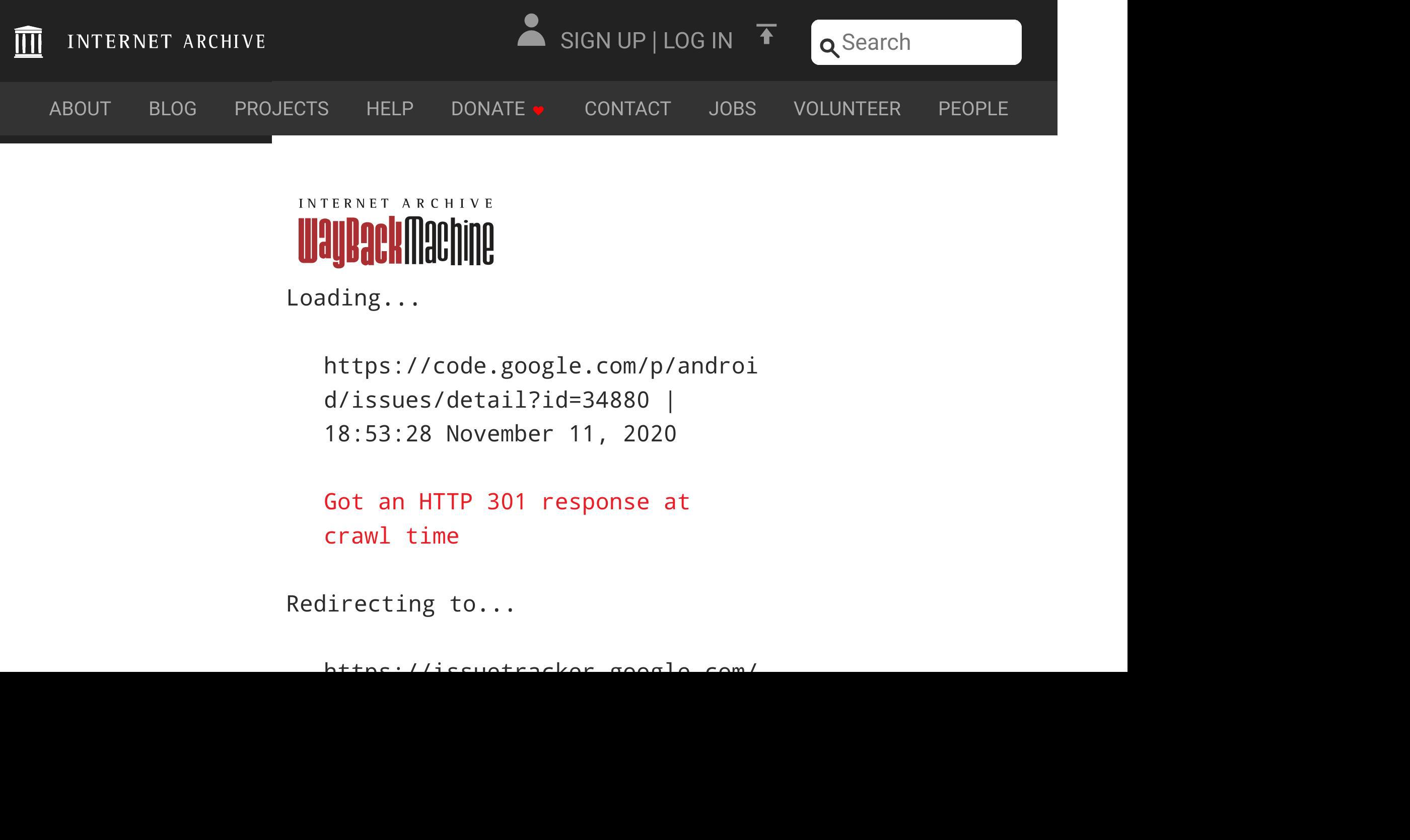 web.archive.org - design is broken · Issue #74627 · webcompat/web-bugs · GitHub