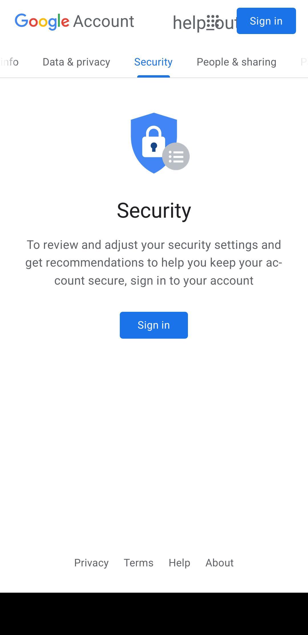 myaccount.google.com - desktop site instead of mobile site · Issue #114076 · webcompat/web-bugs ...