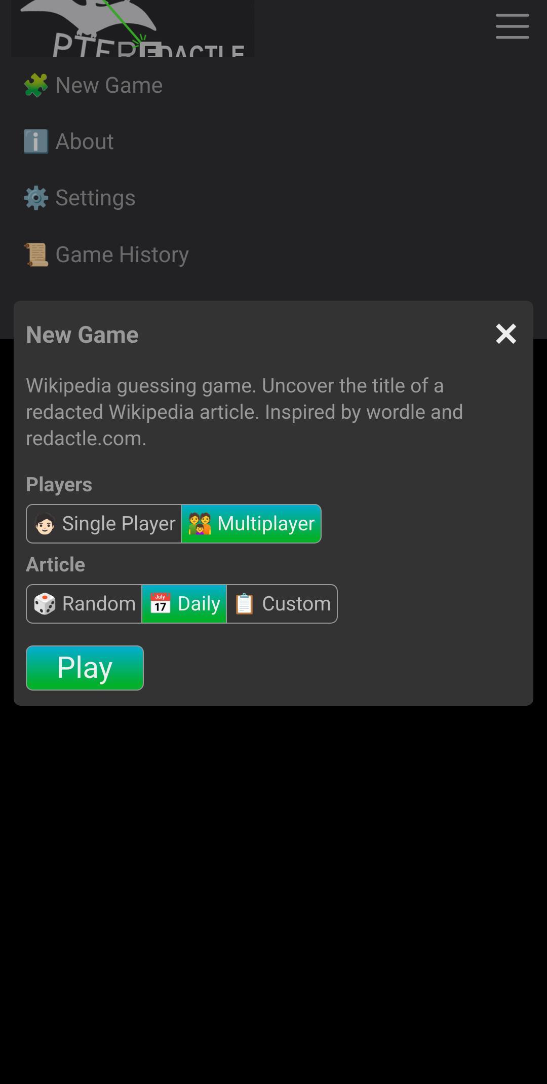 pteredactle.com - unable to start/create a new game (private mode) · Issue #115462 · webcompat ...