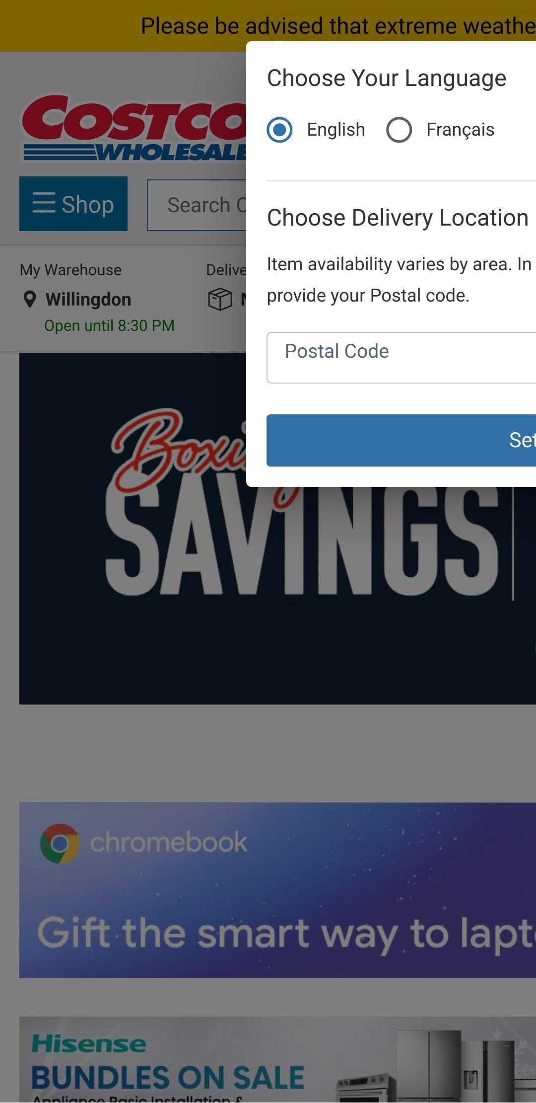 www.costco.ca - pop-up keeps appearing on refresh (Private) · Issue #115986 · webcompat/web-bugs ...