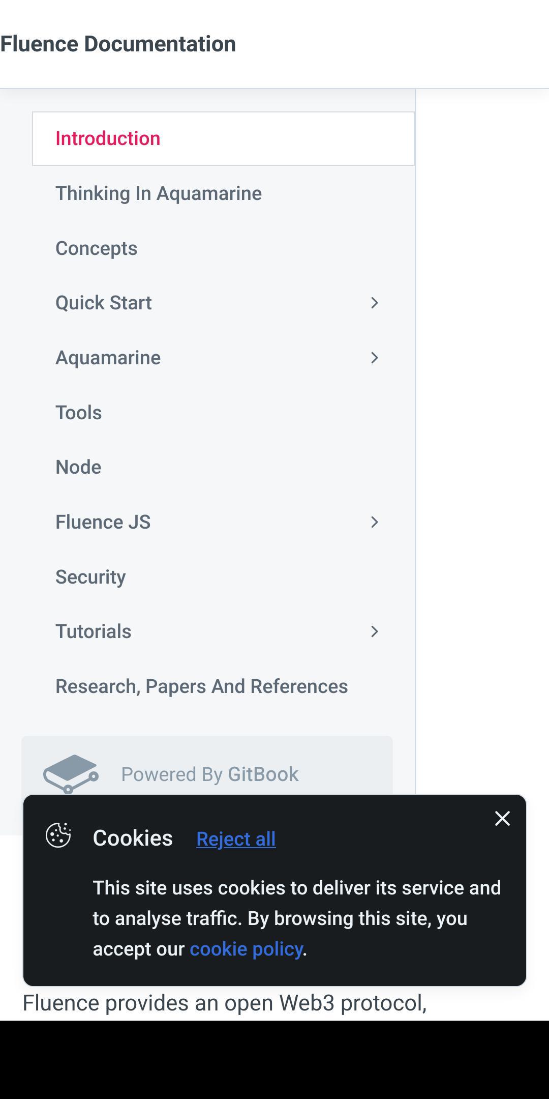 doc.fluence.dev - design is broken · Issue #99066 · webcompat/web-bugs · GitHub