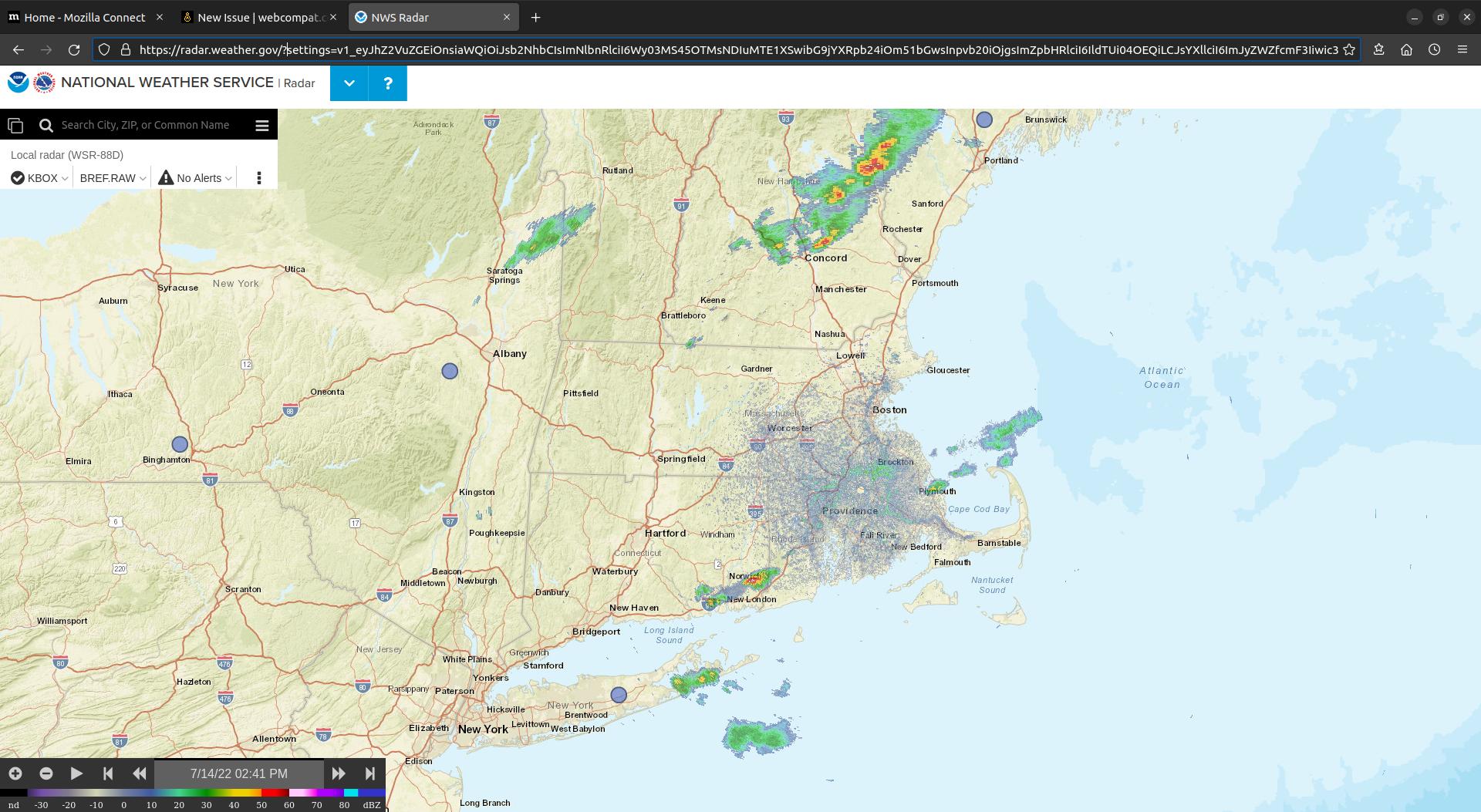 radar.weather.gov - site is not usable · Issue #107405 · webcompat/web-bugs · GitHub