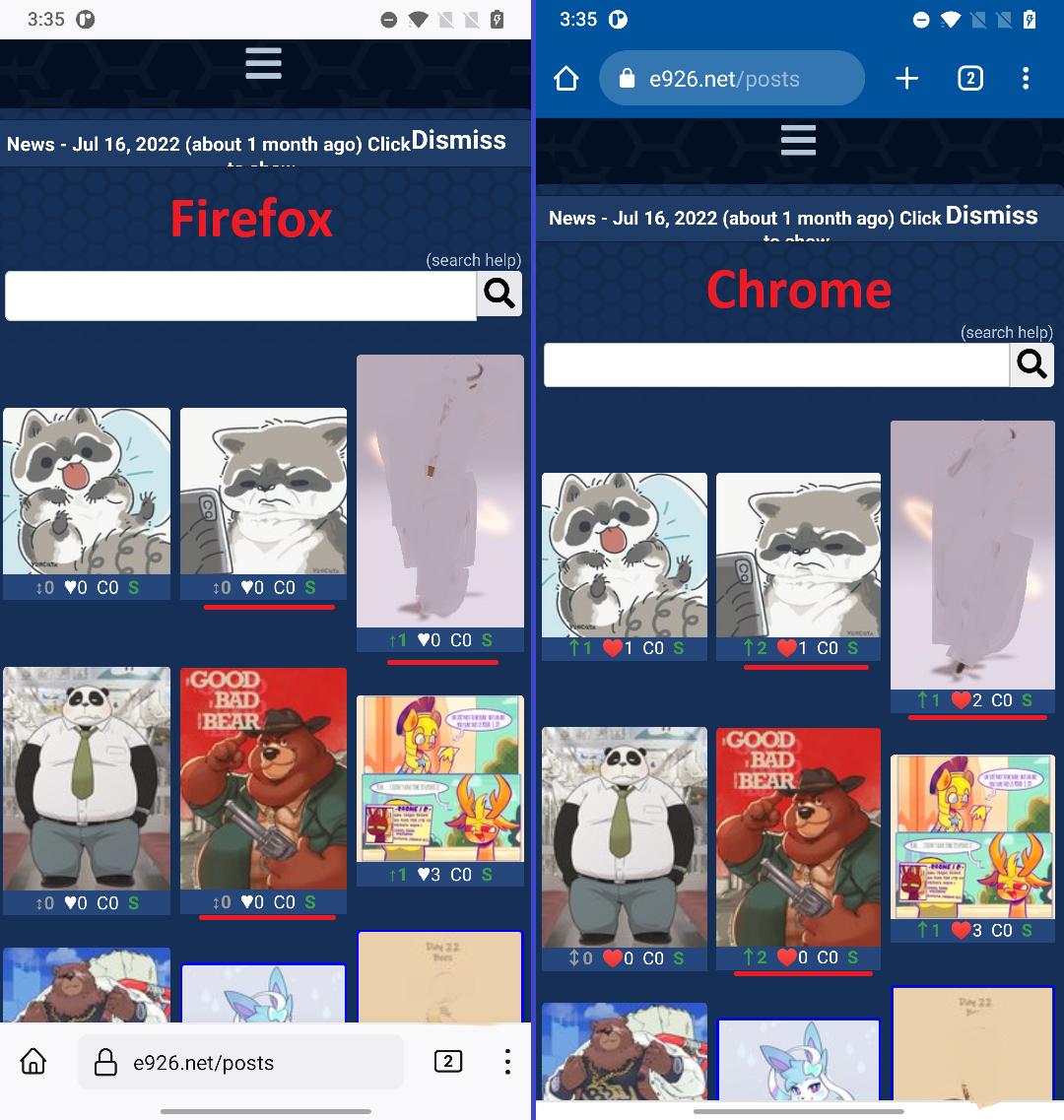 e926.net - "UPVOTE" and "LIKE" icons are displayed with incorrect graphic style · Issue #109703 ...