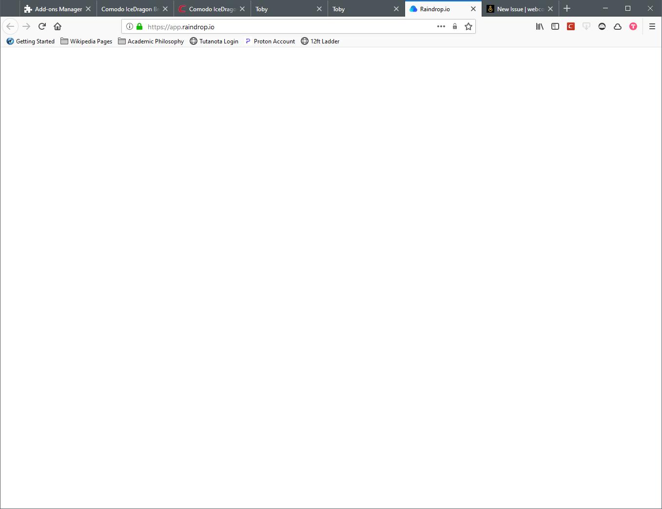 app.raindrop.io - site is not usable · Issue #110259 · webcompat/web-bugs · GitHub