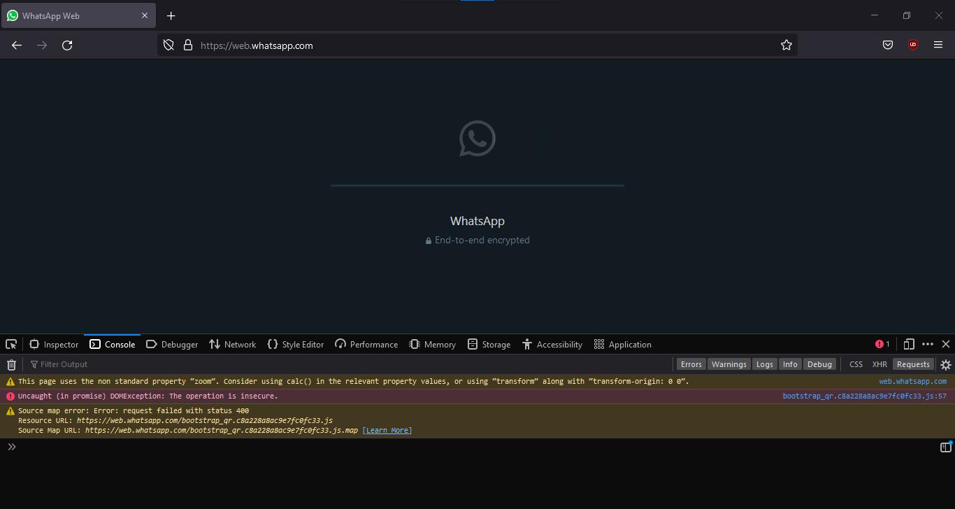 web.whatsapp.com - site is not usable · Issue #111107 · webcompat/web-bugs · GitHub