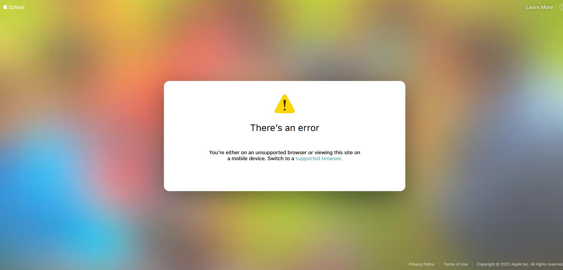 school.apple.com - site is not usable · Issue #116650 · webcompat/web-bugs · GitHub