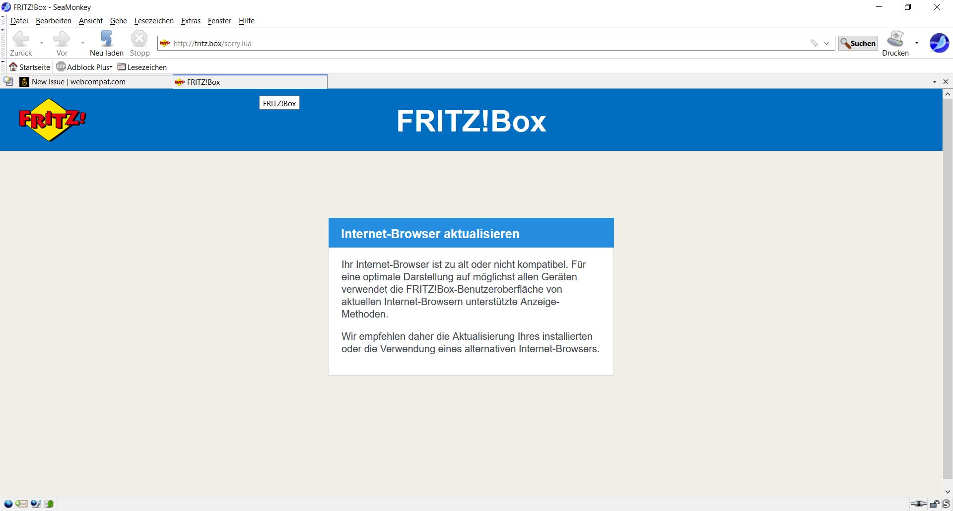 fritz.box - site is not usable · Issue #117599 · webcompat/web-bugs · GitHub