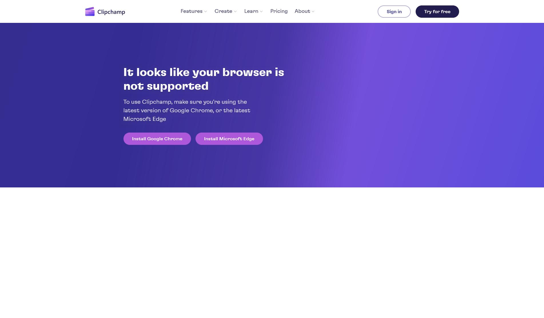 app.clipchamp.com - site is not usable · Issue #129091 · webcompat/web-bugs · GitHub