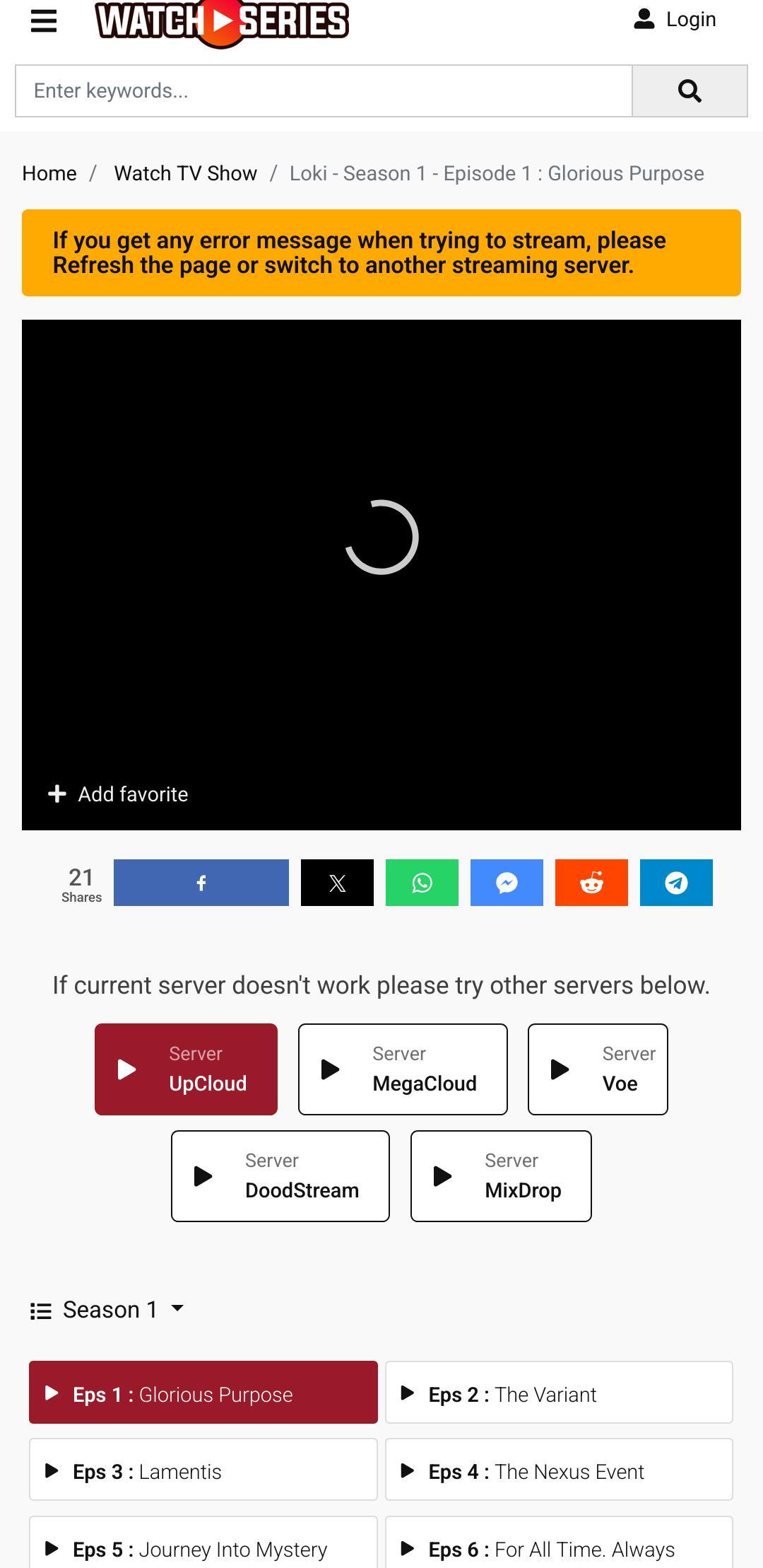 watchseries.pe - video or audio doesn't play · Issue #129618 · webcompat/web-bugs · GitHub