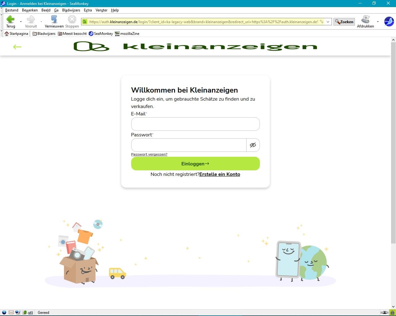 www.kleinanzeigen.de - Login fails · Issue #129175 · webcompat/web-bugs · GitHub