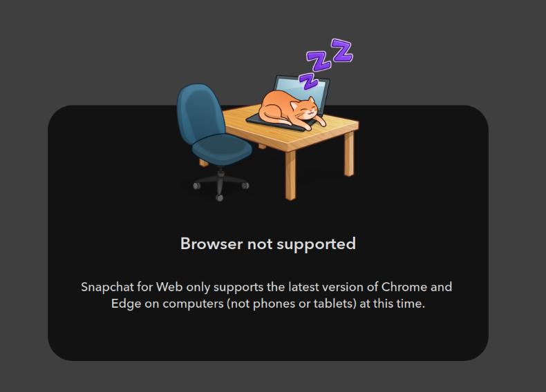 web.snapchat.com - site is not usable · Issue #118029 · webcompat/web-bugs · GitHub