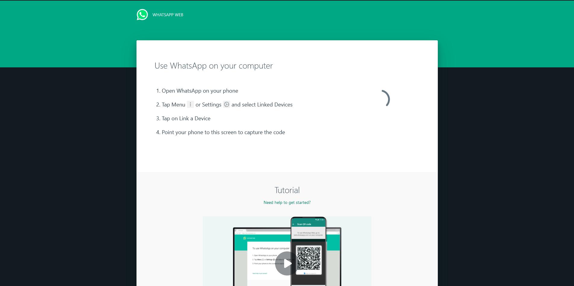 web.whatsapp.com - site is not usable · Issue #118363 · webcompat/web ...