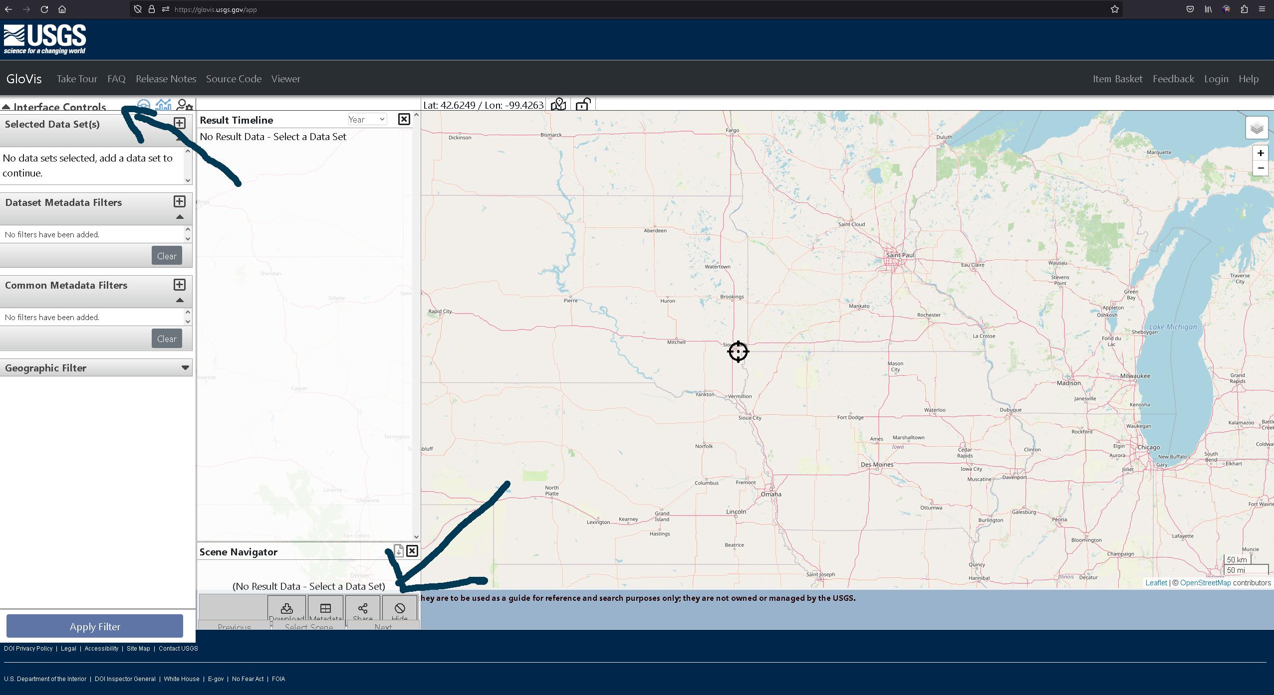 glovis.usgs.gov - design is broken · Issue #119789 · webcompat/web-bugs · GitHub
