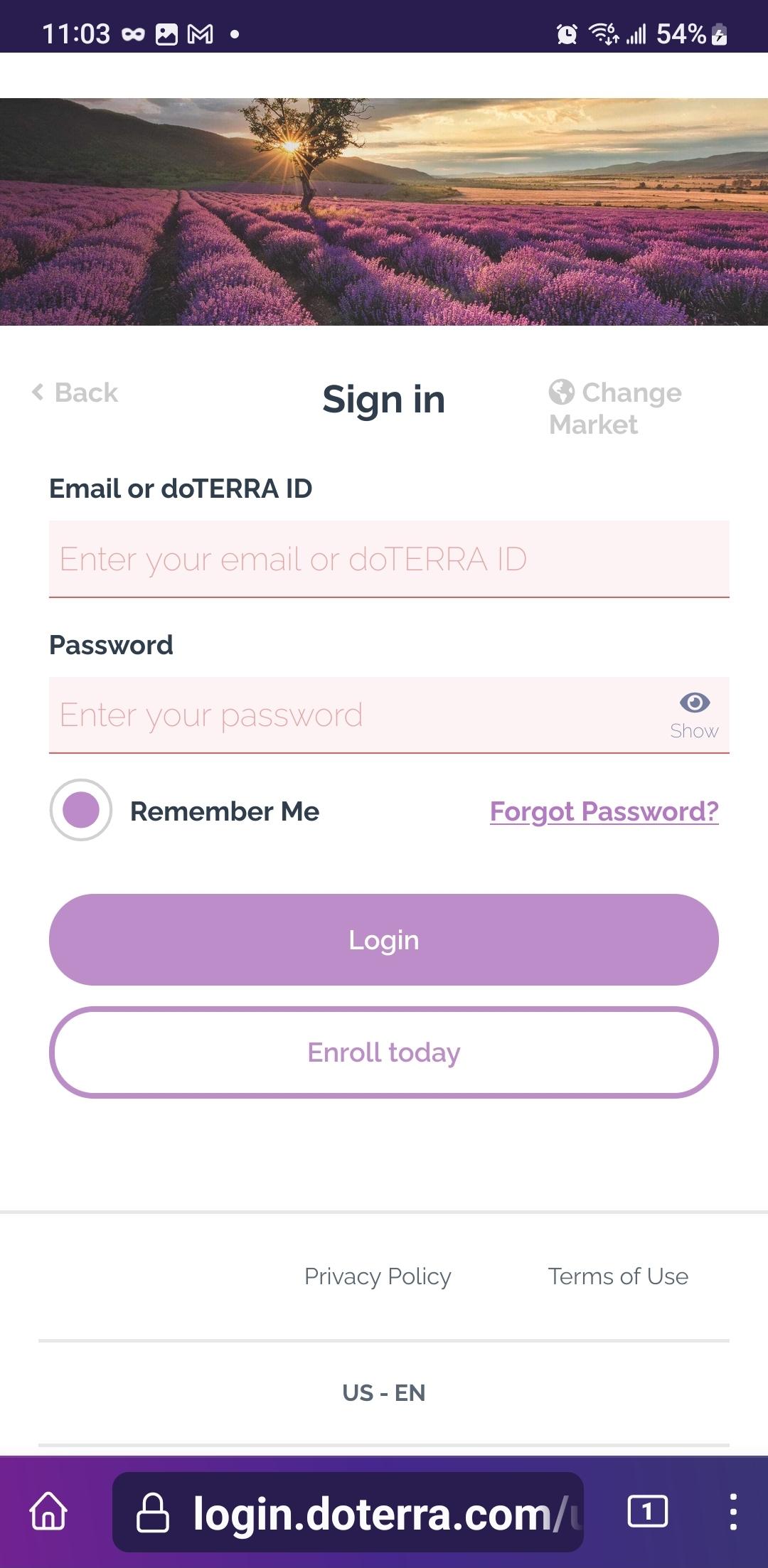 login.doterra.com - see bug description · Issue #119188 · webcompat/web-bugs · GitHub