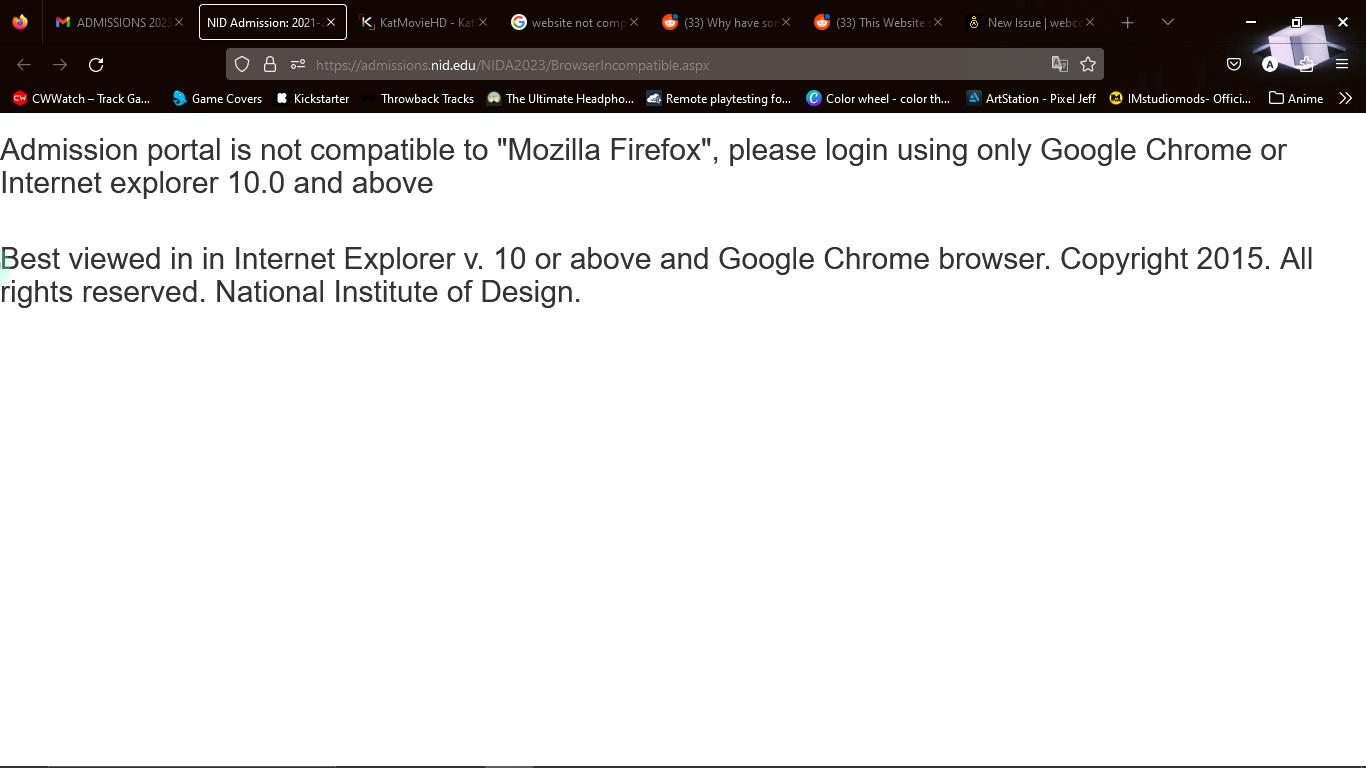 admissions.nid.edu - site is not usable · Issue #119225 · webcompat/web-bugs · GitHub