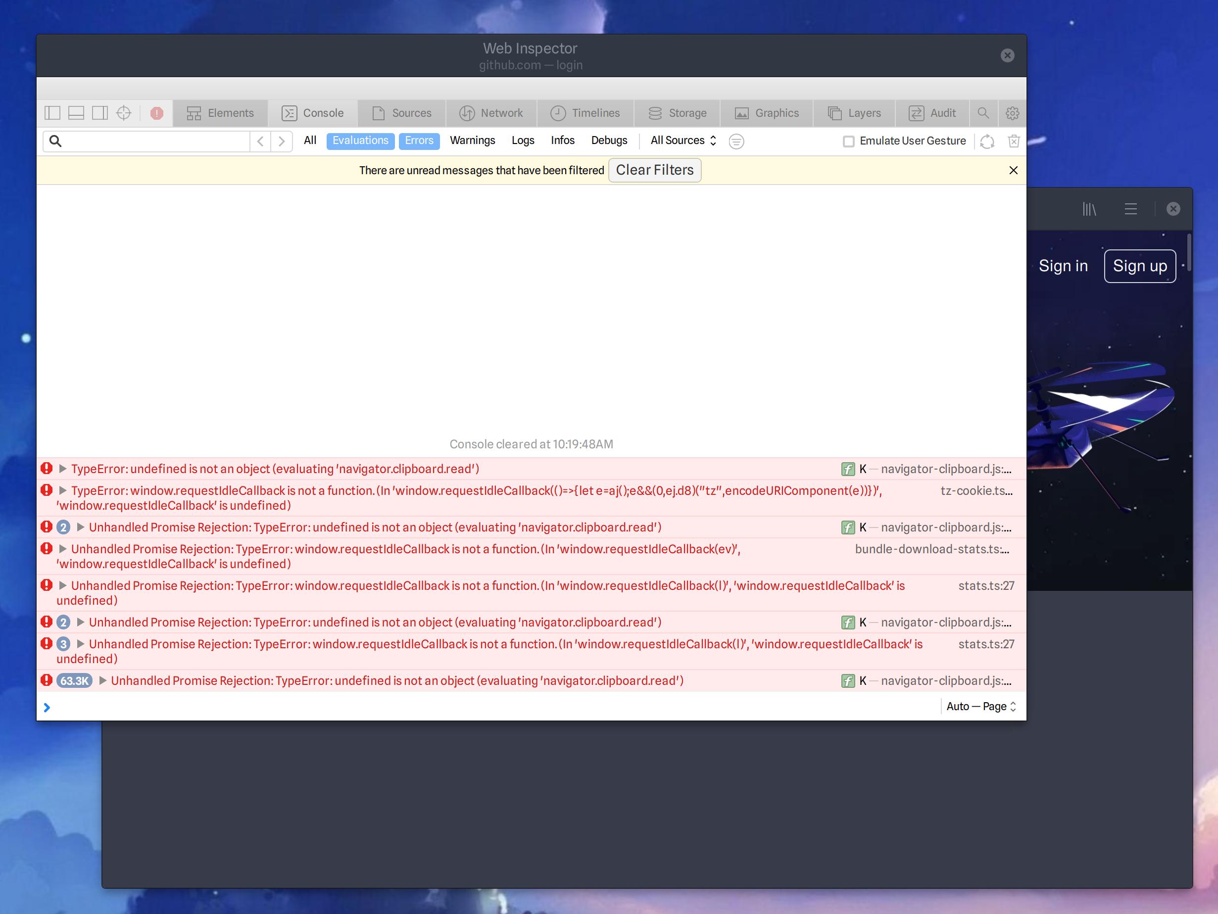github.com - Page does not load · Issue #119474 · webcompat/web-bugs · GitHub