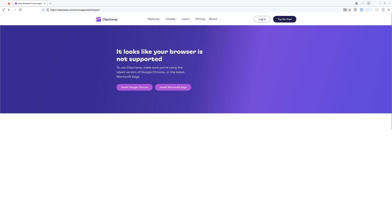 clipchamp.com - site is not usable · Issue #121477 · webcompat/web-bugs · GitHub