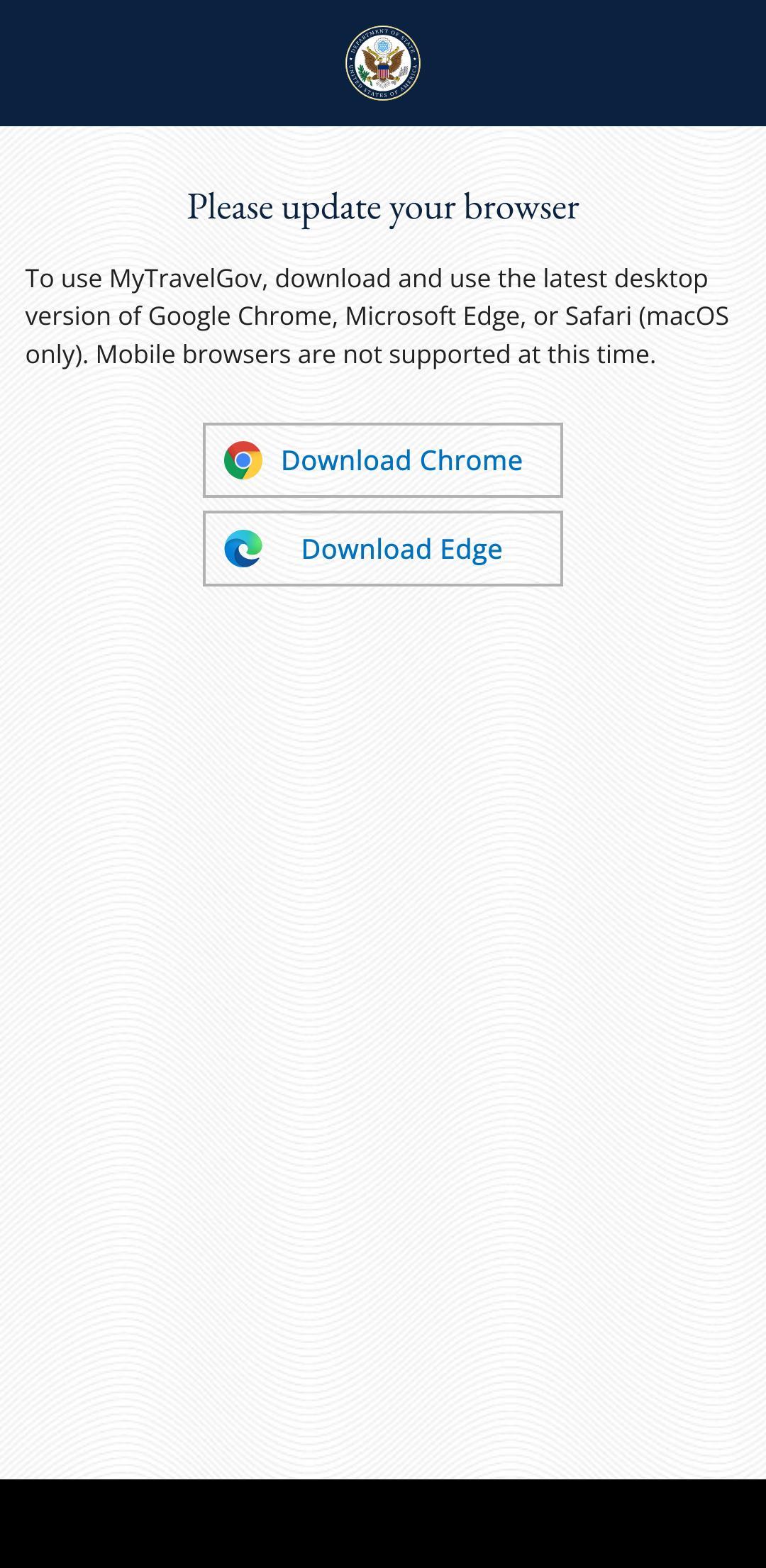 caprovservice.state.gov - Firefox is not a supported browser · Issue #122360 · webcompat/web ...