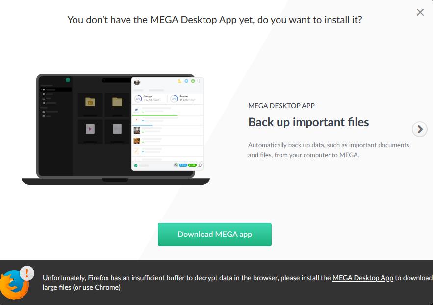 mega.nz - Download limitations for Firefox users · Issue #122250 · webcompat/web-bugs · GitHub
