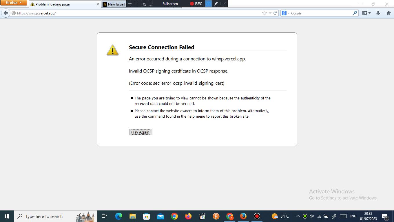 winxp.vercel.app - site is not usable · Issue #124296 · webcompat/web-bugs · GitHub