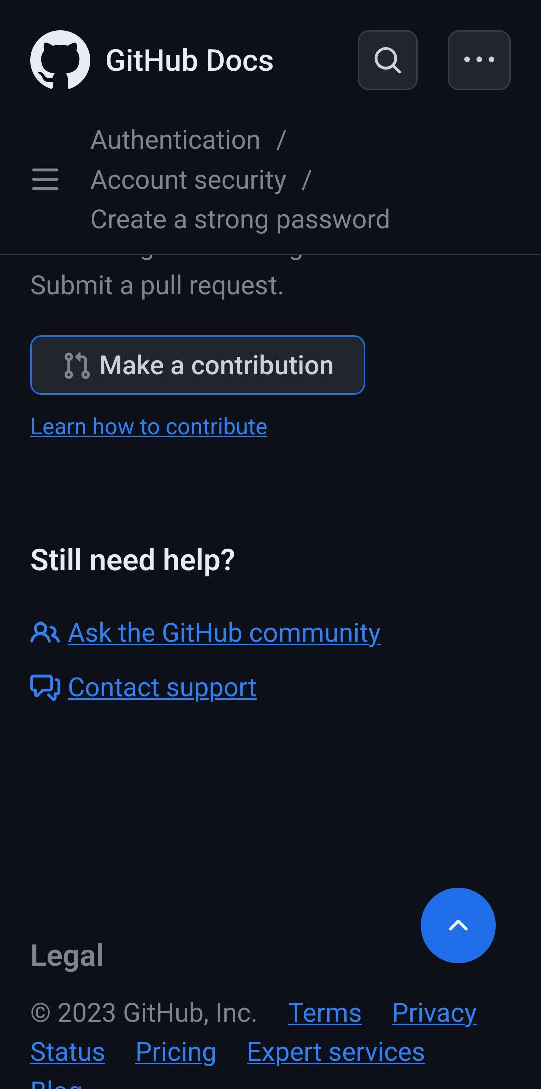 docs.github.com - see bug description · Issue #124285 · webcompat/web-bugs · GitHub