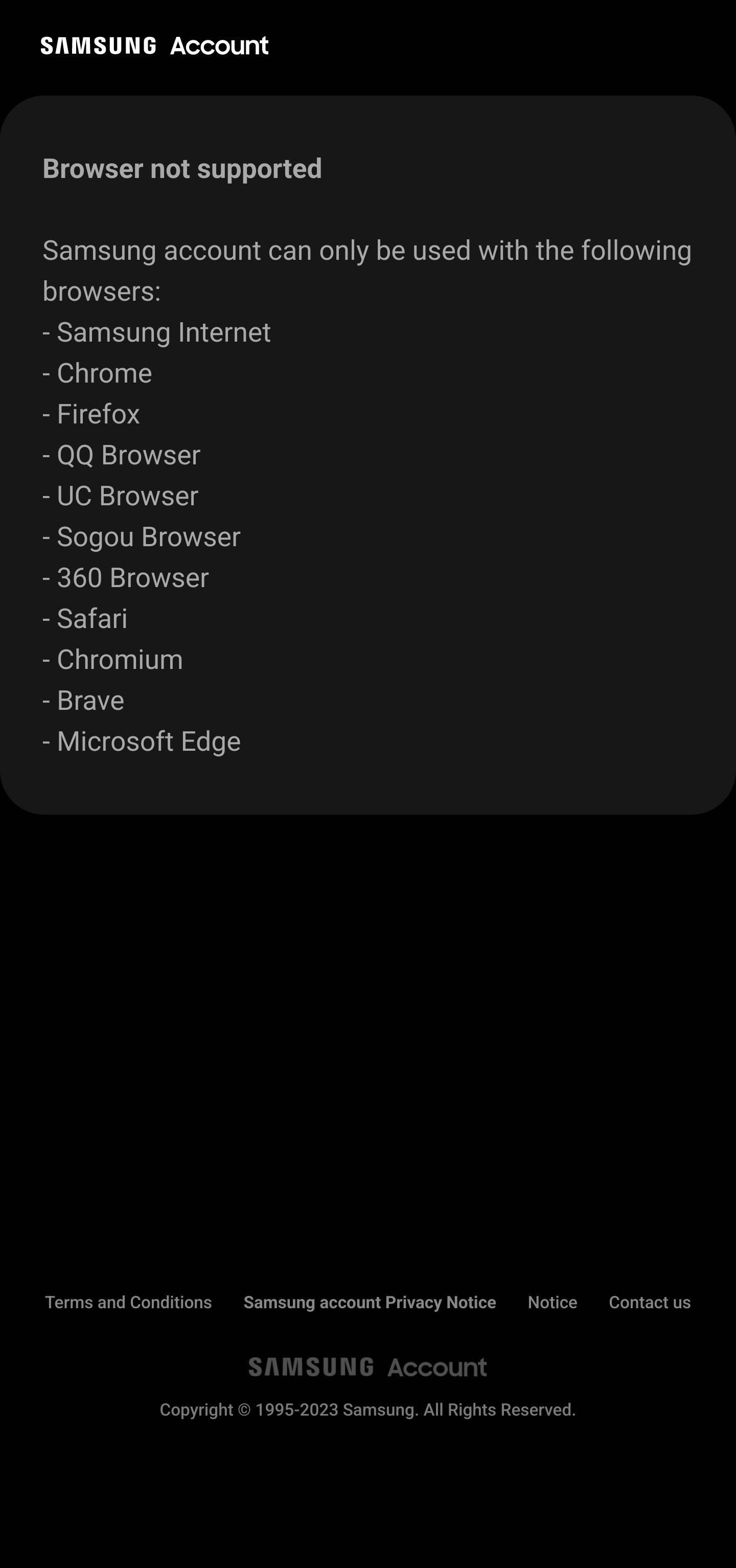 account.samsung.com - site is not usable · Issue #124578 · webcompat/web-bugs · GitHub