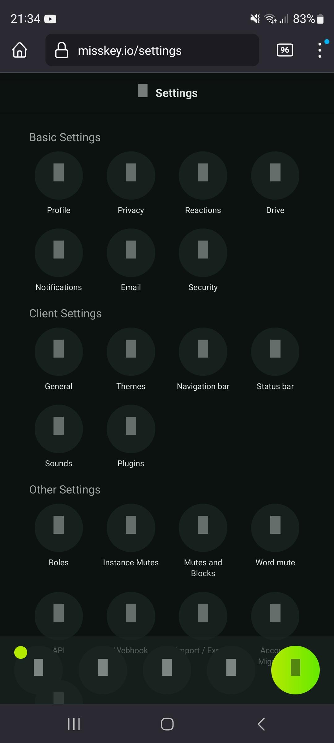 misskey.io - design is broken · Issue #125385 · webcompat/web-bugs · GitHub