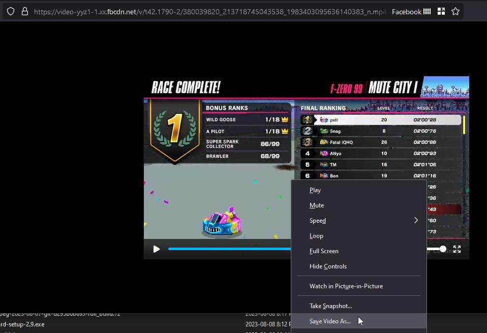 mbasic.facebook.com - Video is saved as HTML file failing to download the video using "Save ...