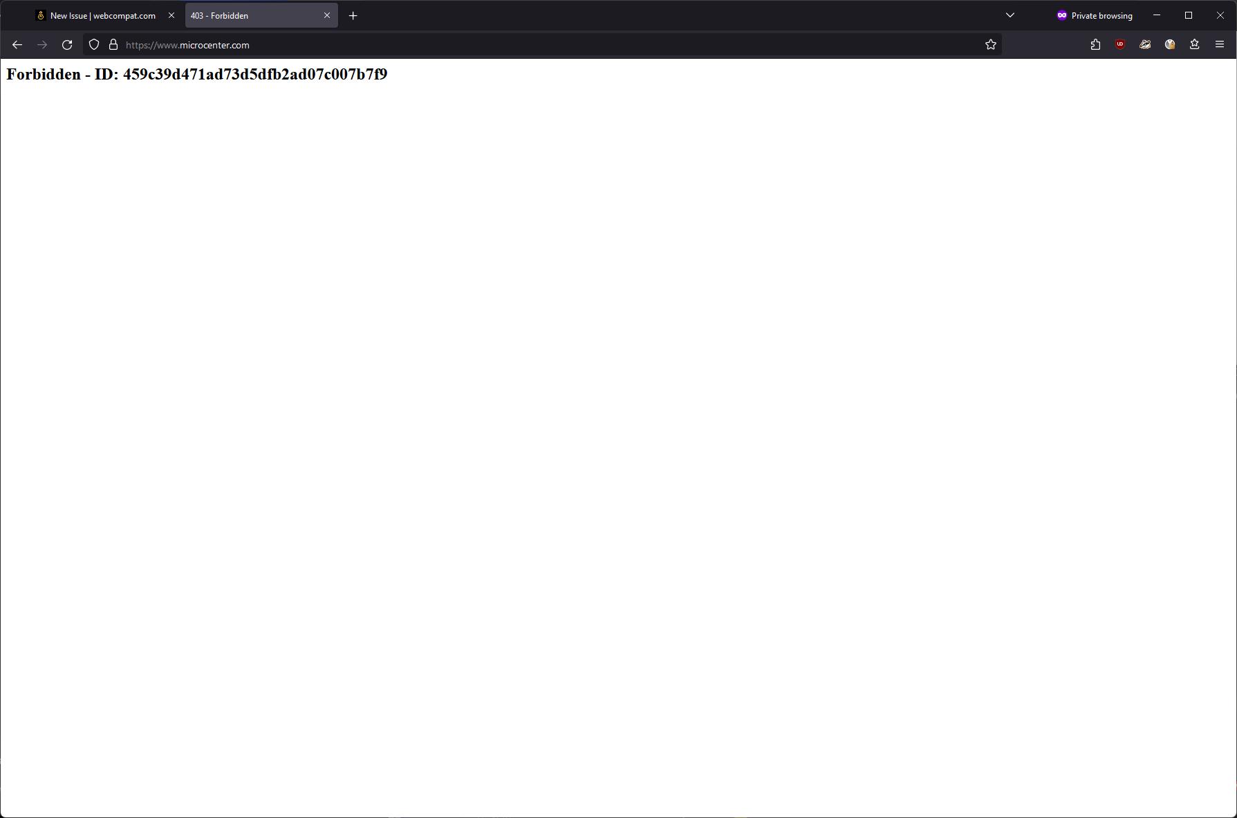microcenter.com - site is not usable · Issue #134094 · webcompat/web-bugs · GitHub
