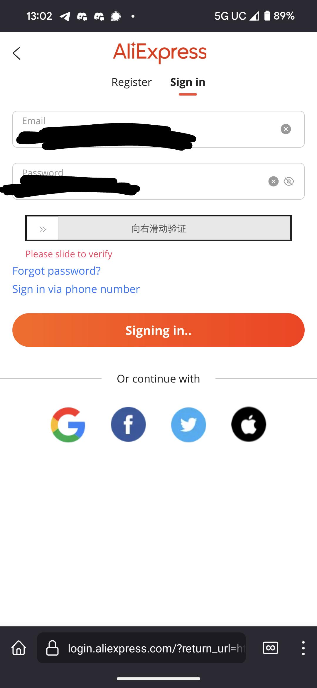 login.aliexpress.com - site is not usable · Issue #134625 · webcompat/web-bugs · GitHub