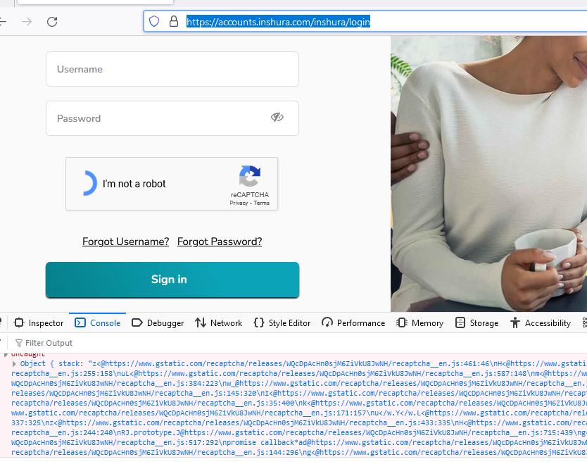 accounts.inshura.com - see bug description · Issue #136593 · webcompat/web-bugs · GitHub