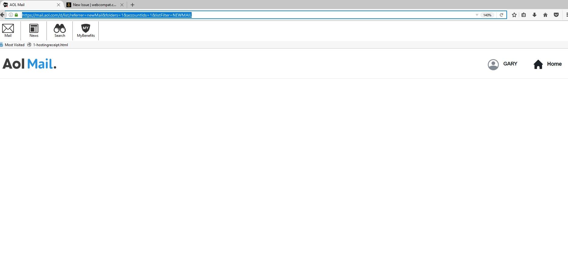 mail.aol.com - site is not usable · Issue #137689 · webcompat/web-bugs · GitHub
