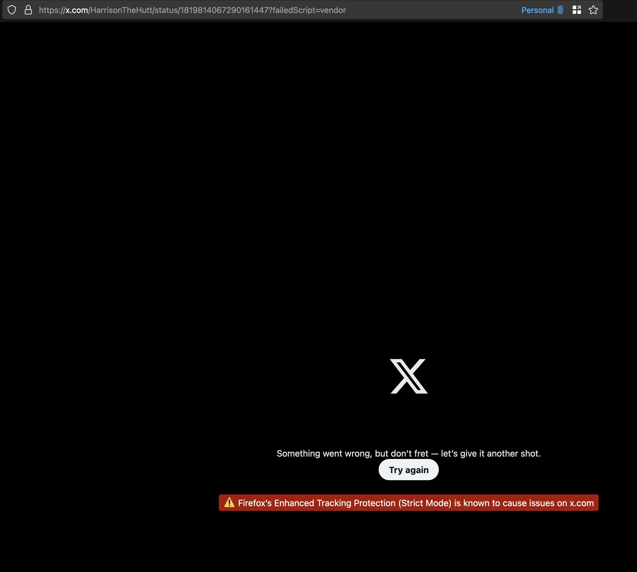 x.com - site is not usable · Issue #140038 · webcompat/web-bugs · GitHub